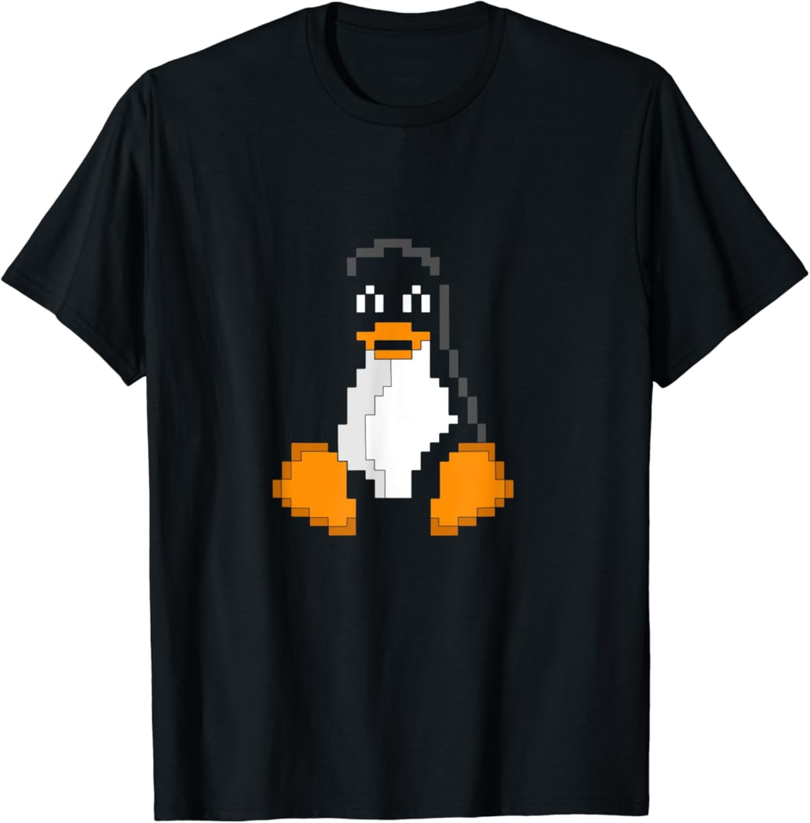 Hot Trending Linux Tux in Pixel Art for Sysadmins and Hackers T-Shirt ...
