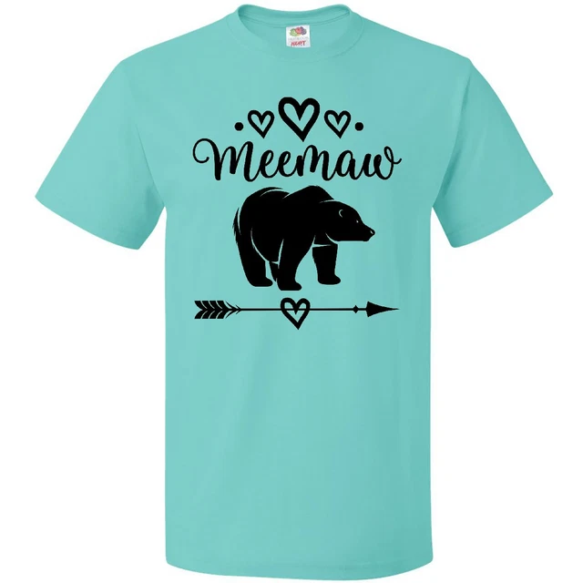 Hot Trending Meemaw Bear Grandma T-Shirt Present Mothers Day For Mens ...