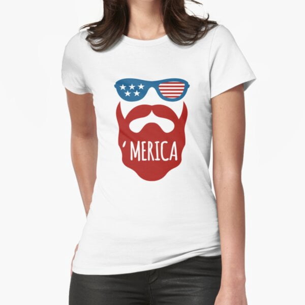 Hot Trending Merica Beard With Sunglasses Design Gift For Men On Father ...