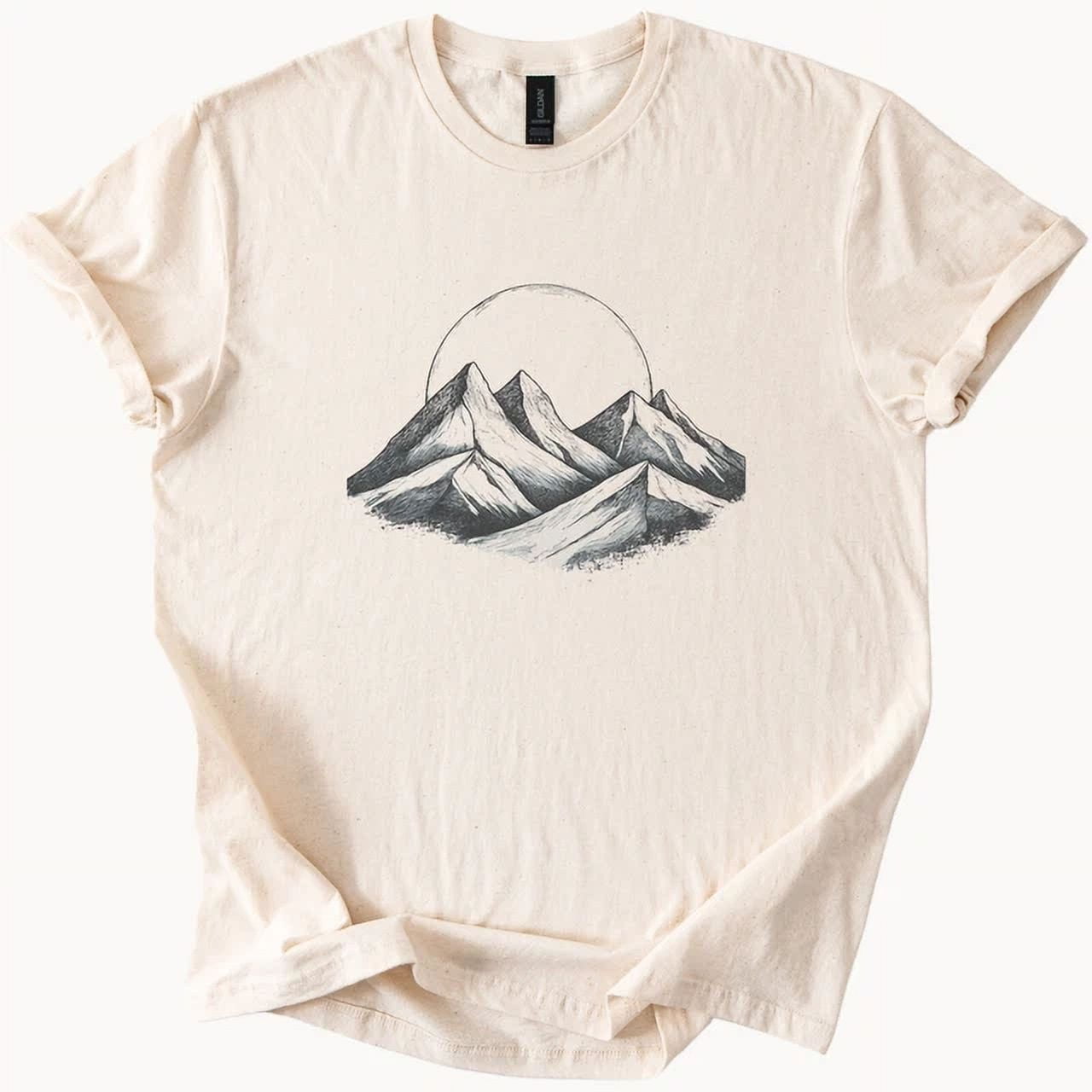 Hot Trending Mountain Sunrise Tee Nature Adventure Shirt Outdoors Top ...