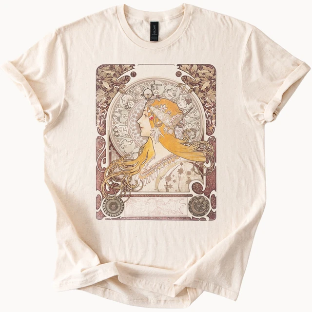 Hot Trending Mucha Zodiac Art Nouveau Tee Graphic TShirt Design Preview ...