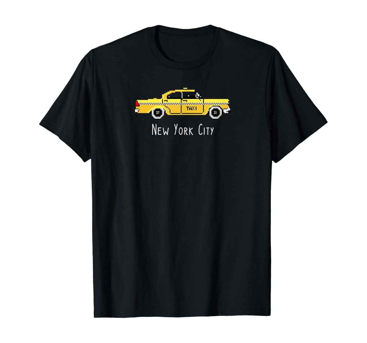 Hot Trending New York City Yellow Checker Taxi Cab 8-Bit Pixel T-Shirt ...