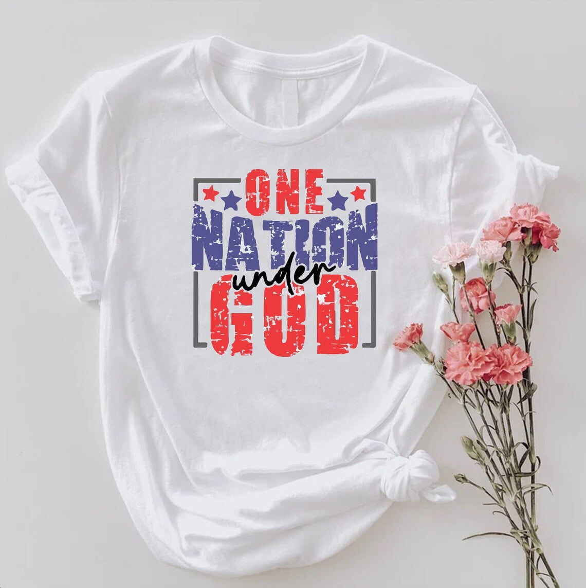 Hot Trending One Nation Under God Shirt, American Gift, Patriotic T ...
