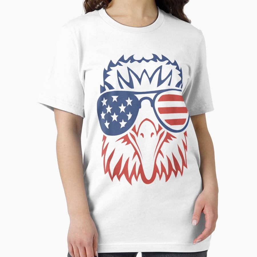Hot Trending Patriotic Eagle T-Shirt 4Th Of July Usa American Flag T ...