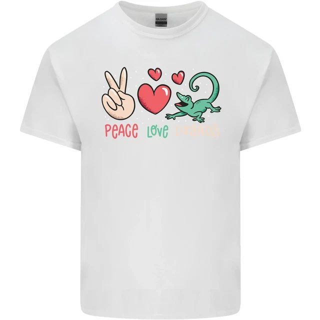 Hot Trending Peace Love Lizards Funny Gecko Iguana T-Shirt Design ...