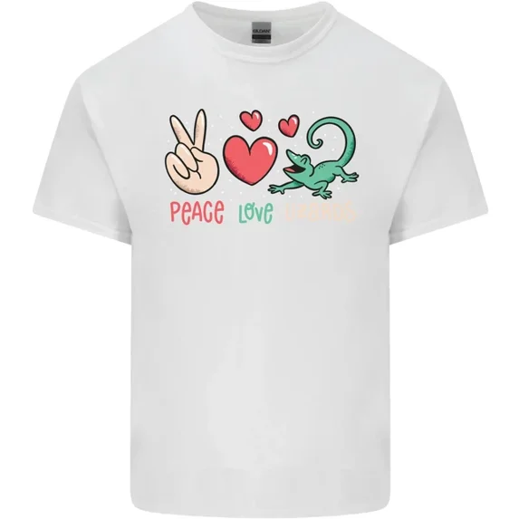 Hot Trending Peace Love Lizards Funny Gecko Iguana T-Shirt Design ...
