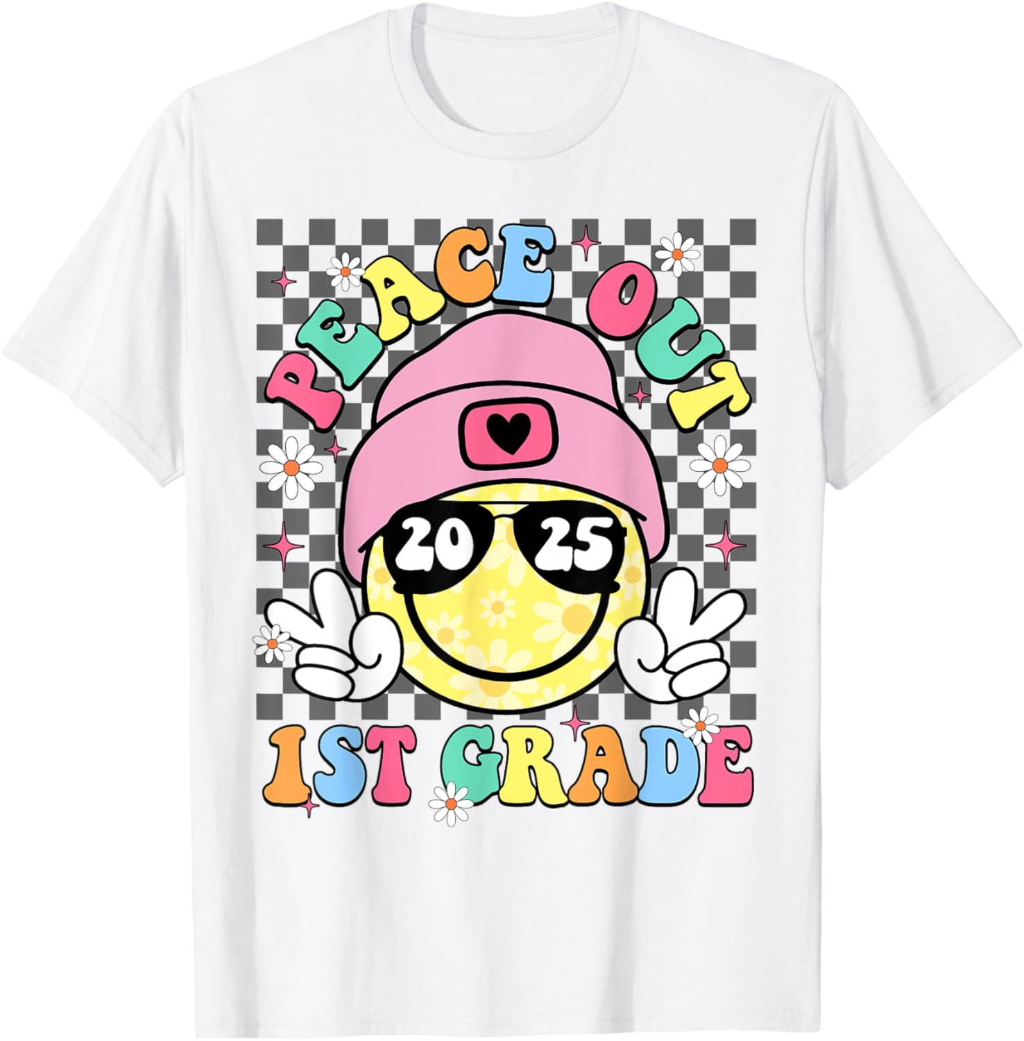 Hot Trending Peace Out 1St Grade Smile Face Last Day Of School Boy Girl ...