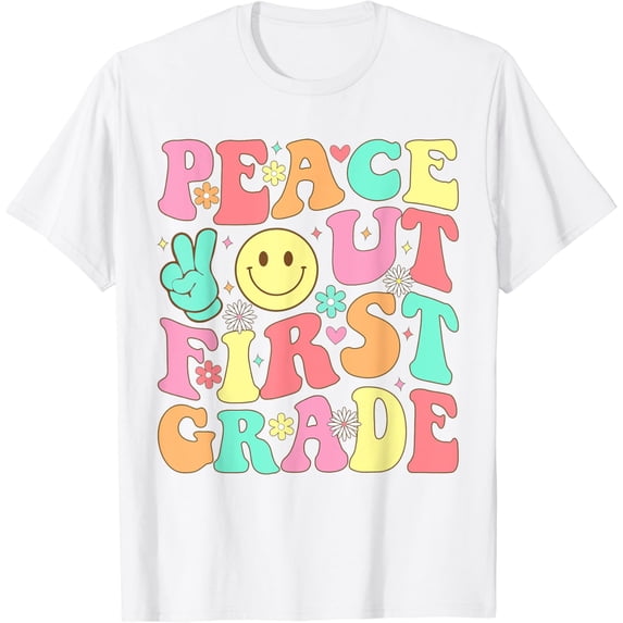 Hot Trending Peace Out First Grade Groovy 1St Grade Last Day Of School ...