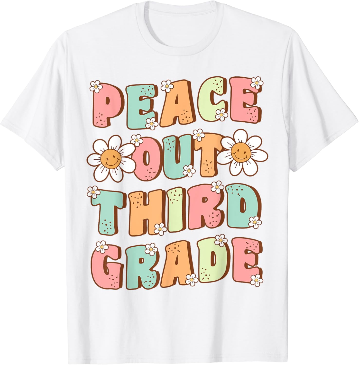 Hot Trending Peace Out Third Grade Cute Groovy Last Day Of 3Rd Grade ...