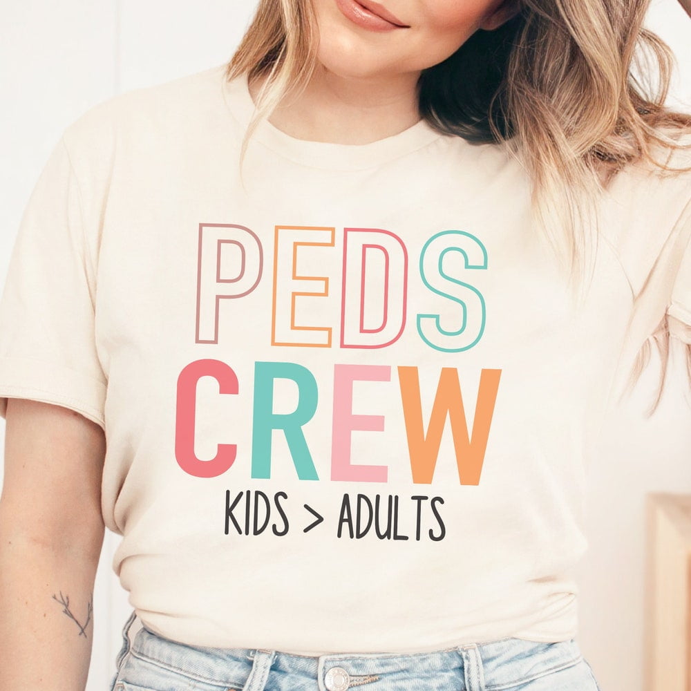 Hot Trending Peds Crew Pediatric Nurse Gift, Peds Nurse Shirt, Peds Rn ...