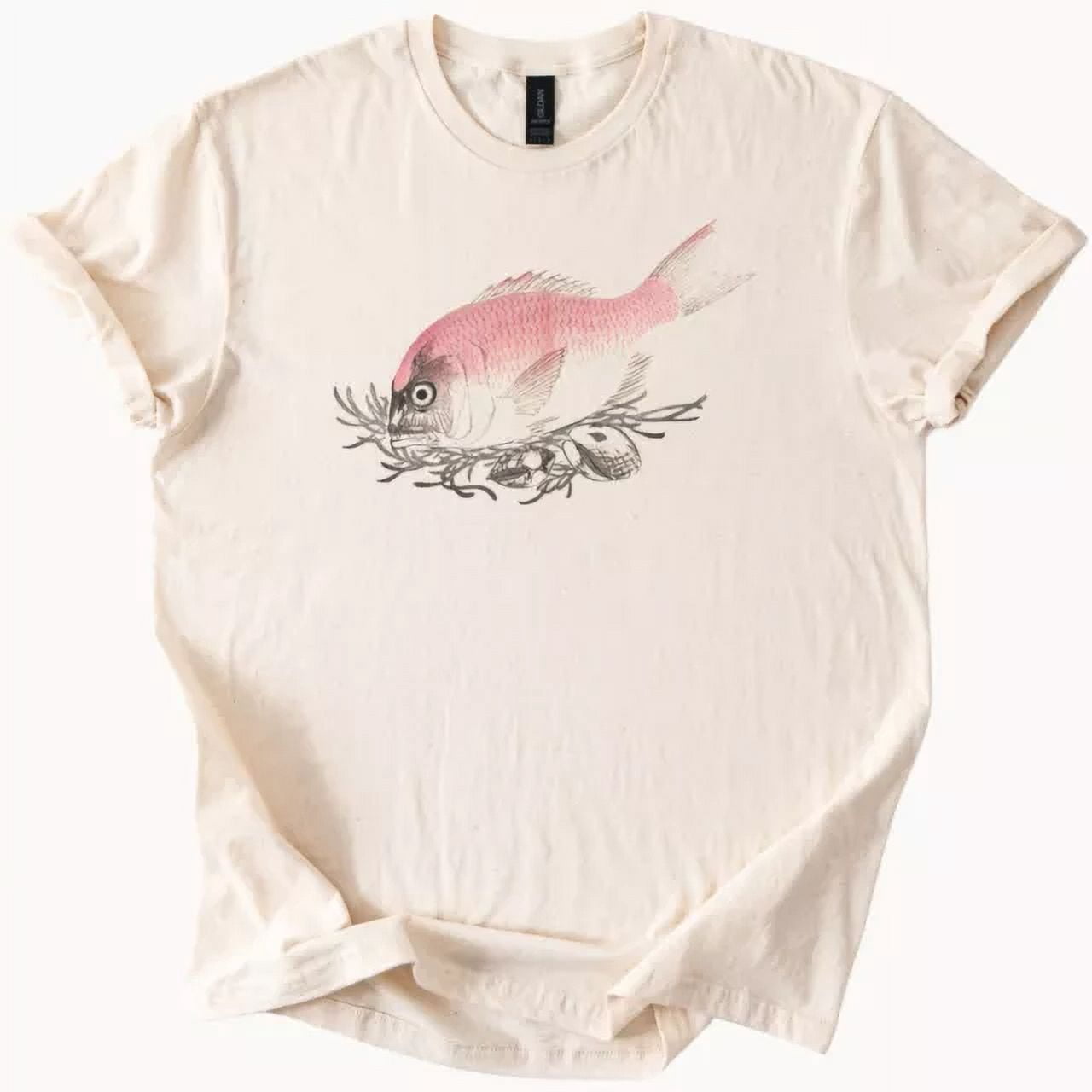 Hot Trending Pink Fish Graphic T Shirt Nature Lover Tee Unique Design ...