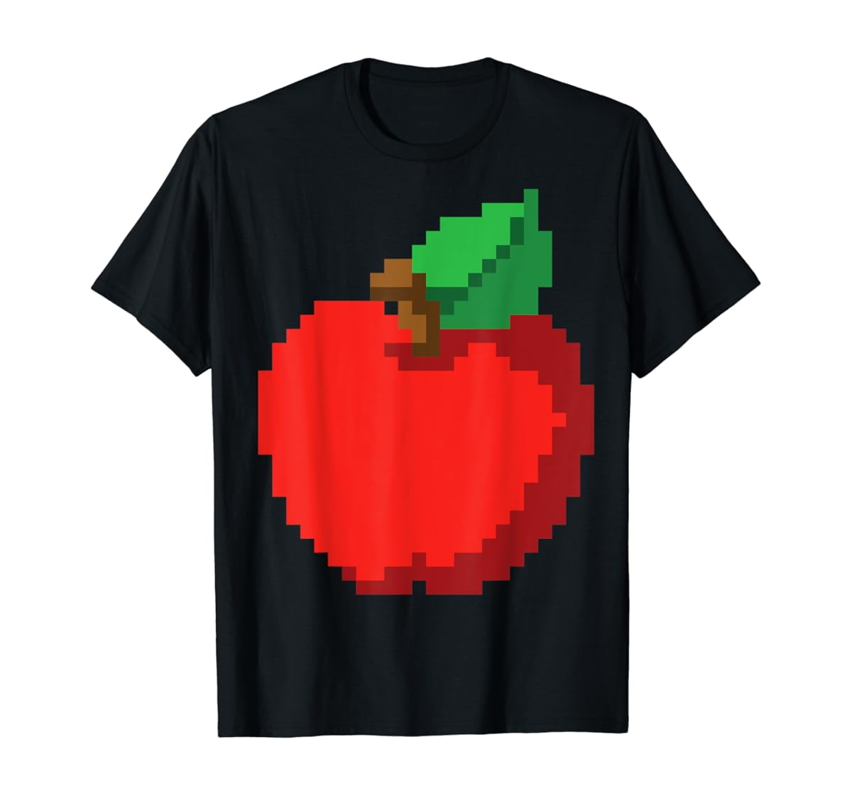 Hot Trending Pixel Apple 80s Video Game Retro 8-bit Halloween costume T ...