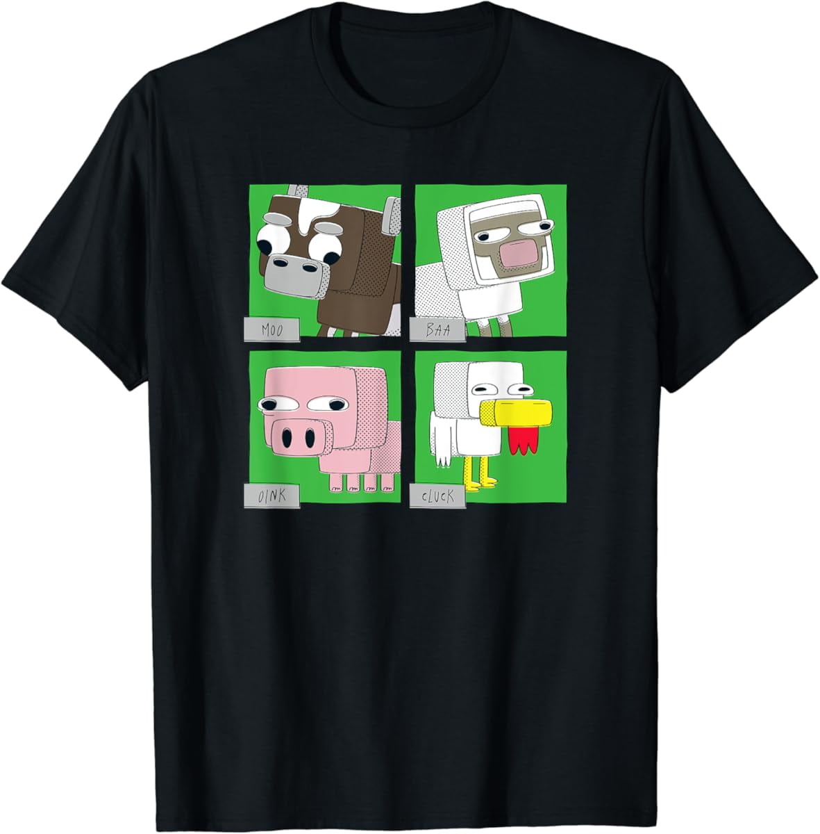 Hot Trending Pixel Art Animals Box Up T-Shirt Vintage Tee -Birthday ...