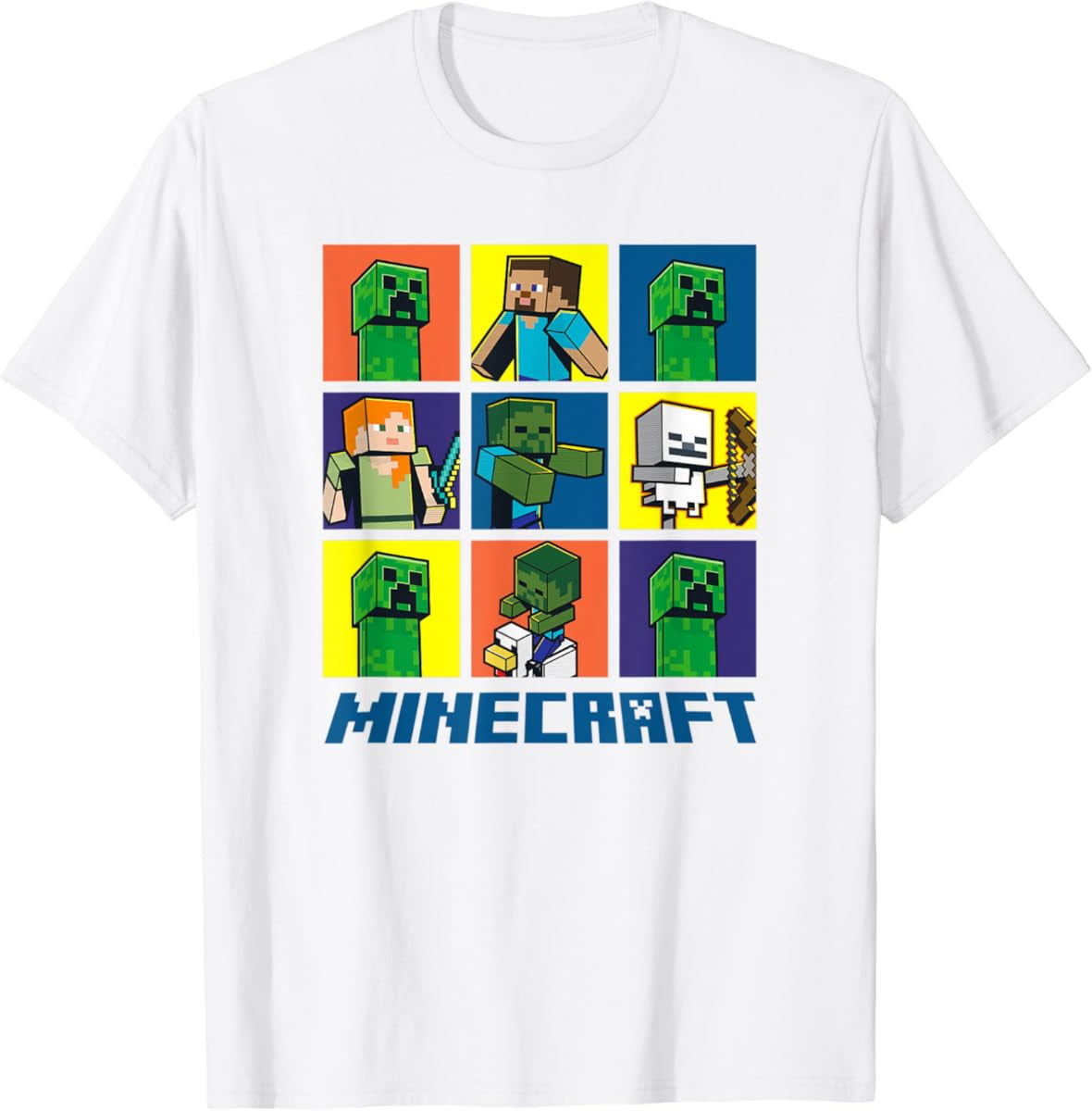 Hot Trending Pixel Art Box Up Character Grid T-Shirt Vintage Birthday ...