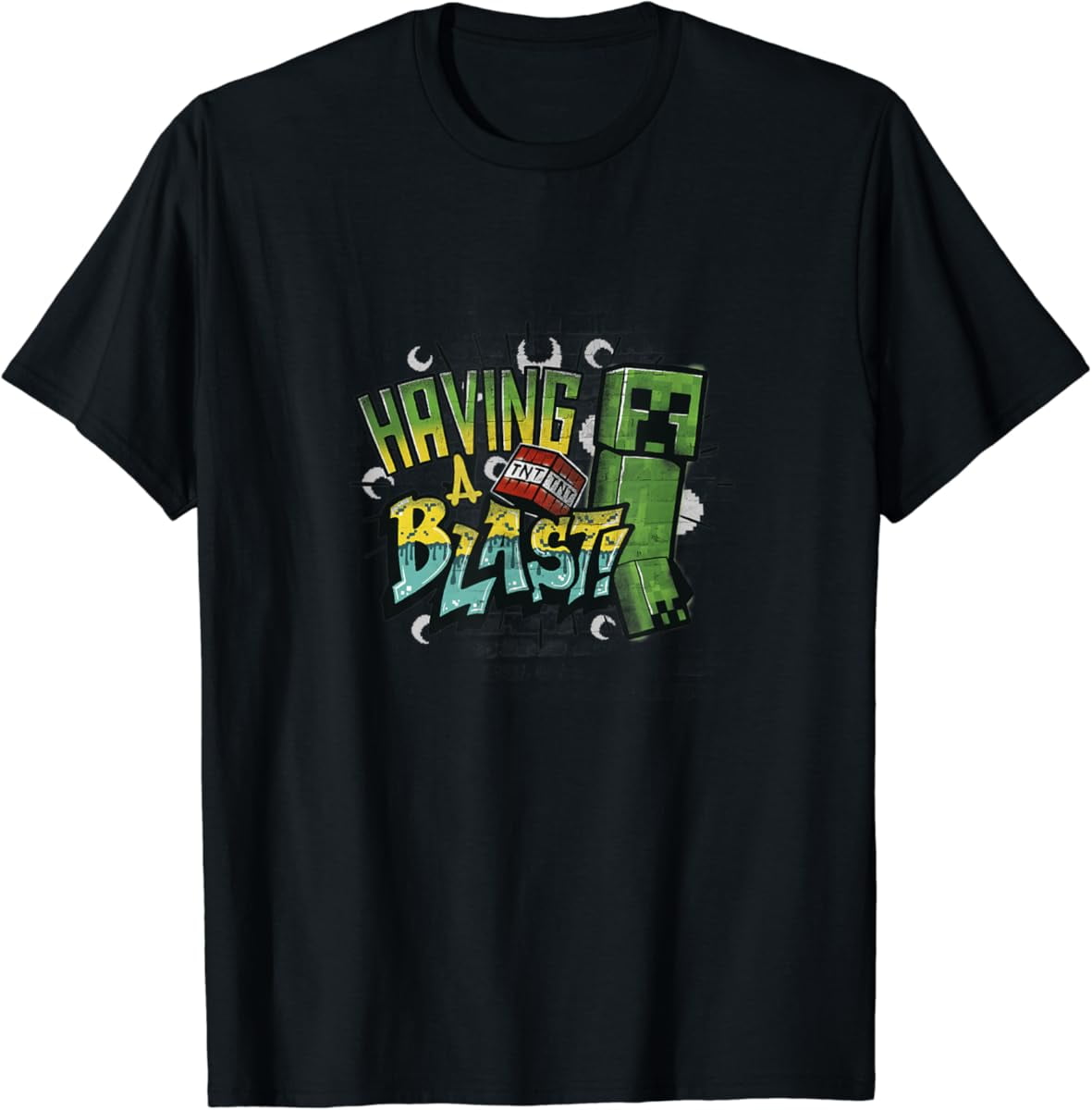 Hot Trending Pixel Art Creeper TNT Having A Blast! Color Gradient T ...