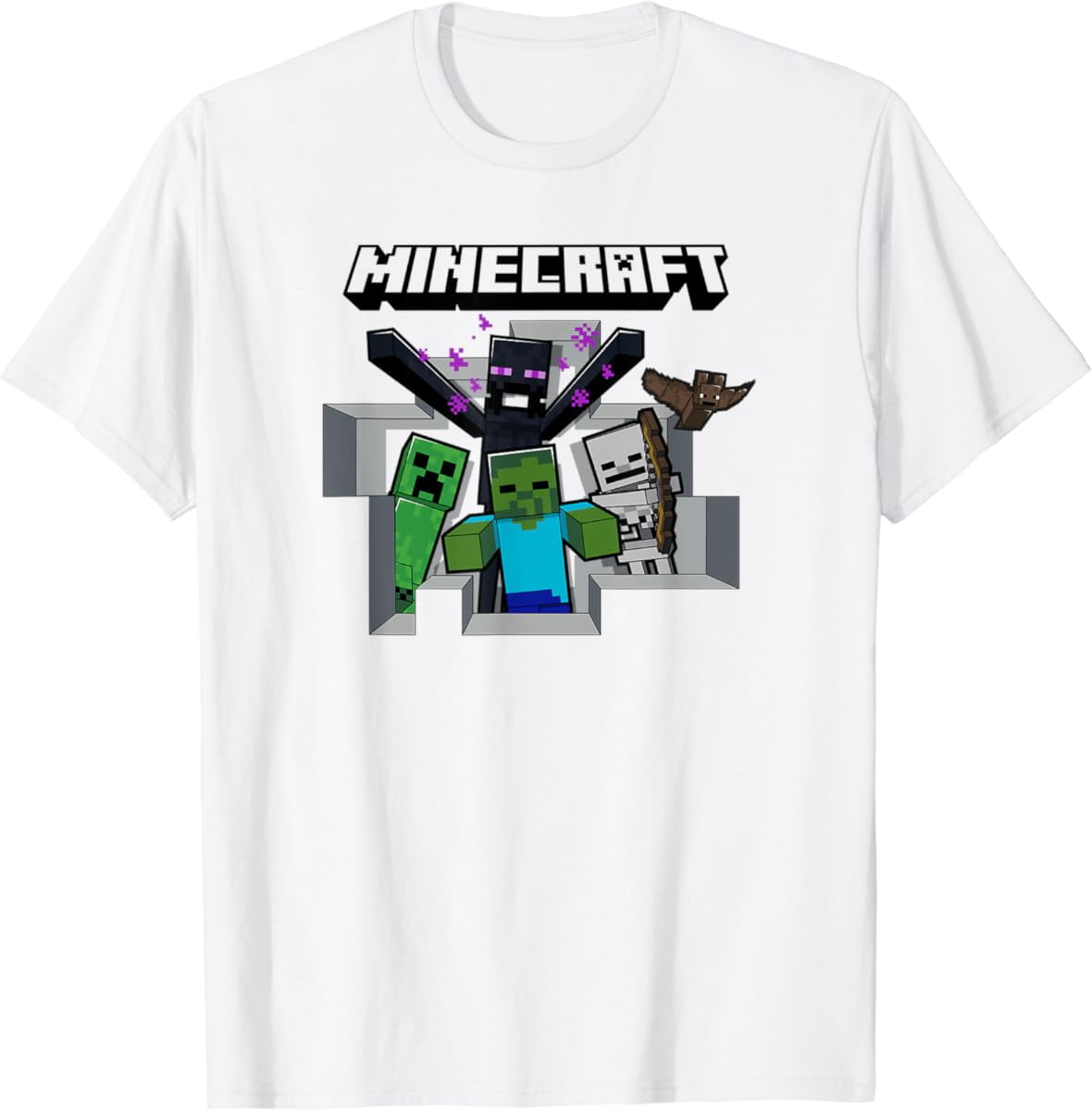 Hot Trending Pixel Art Hostile Mob Attack Poster T-Shirt Vintage ...