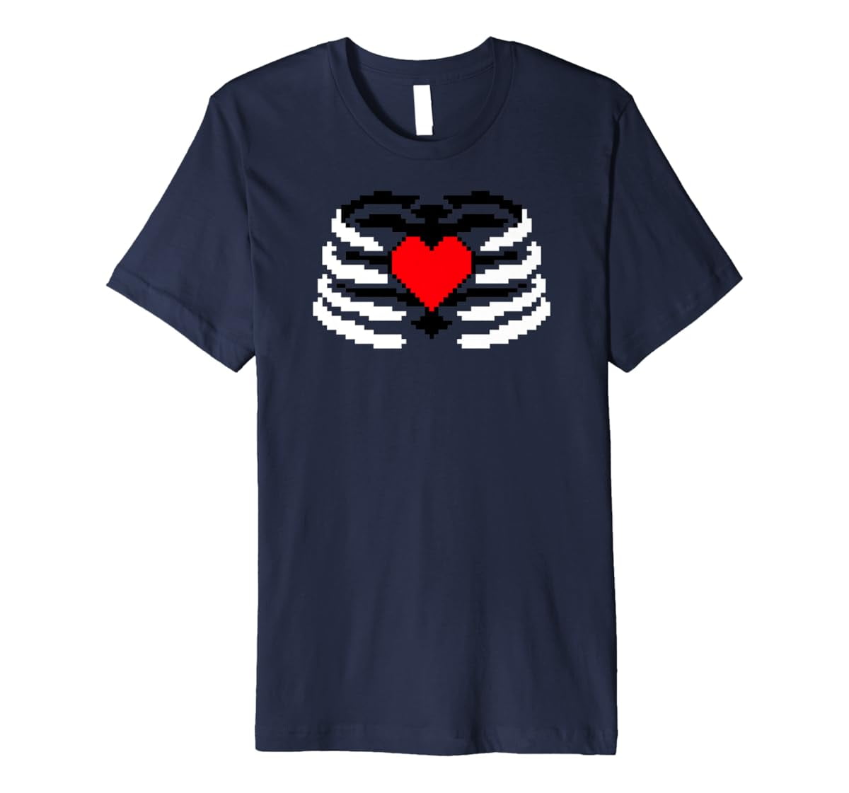 Hot Trending Pixel Heart and Rib Cage - Pixel Art Shirt, 8bit Vintage ...