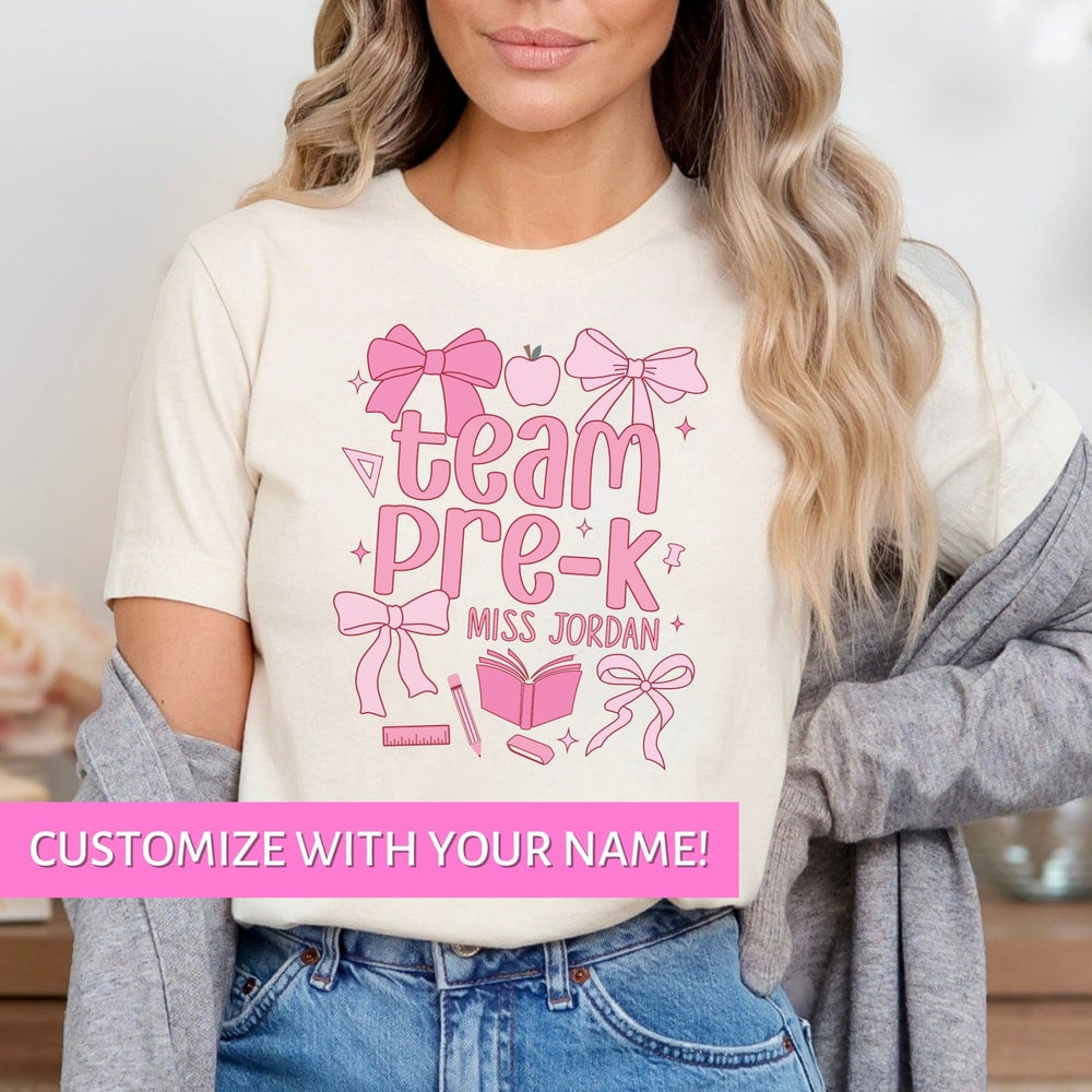 Hot Trending Prek Teacher Shirts Coquette Pre K Teacher Shirt Pre-K ...