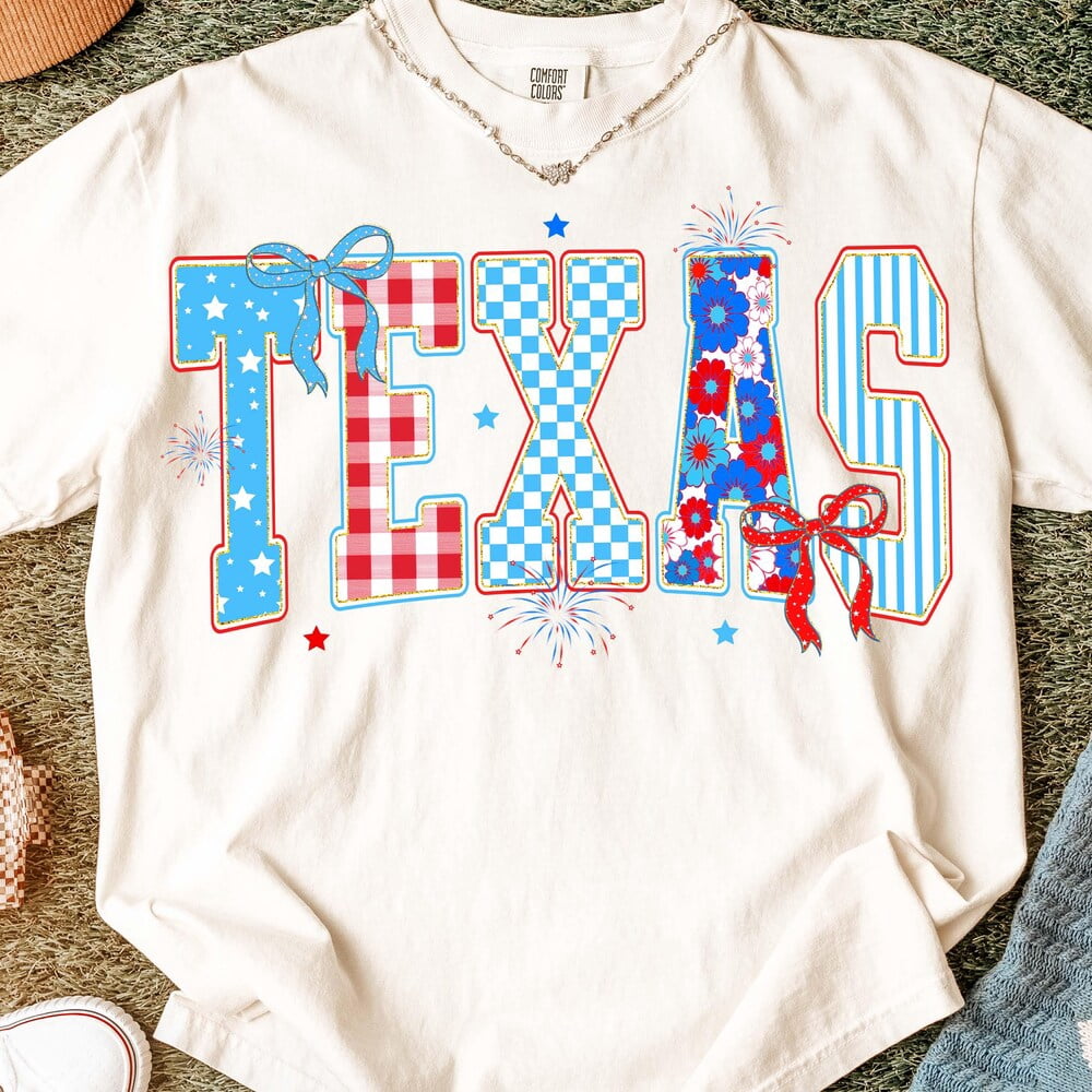 Hot Trending Preppy Texas Coquette Shirt, 4Th Of July America Shirt ...