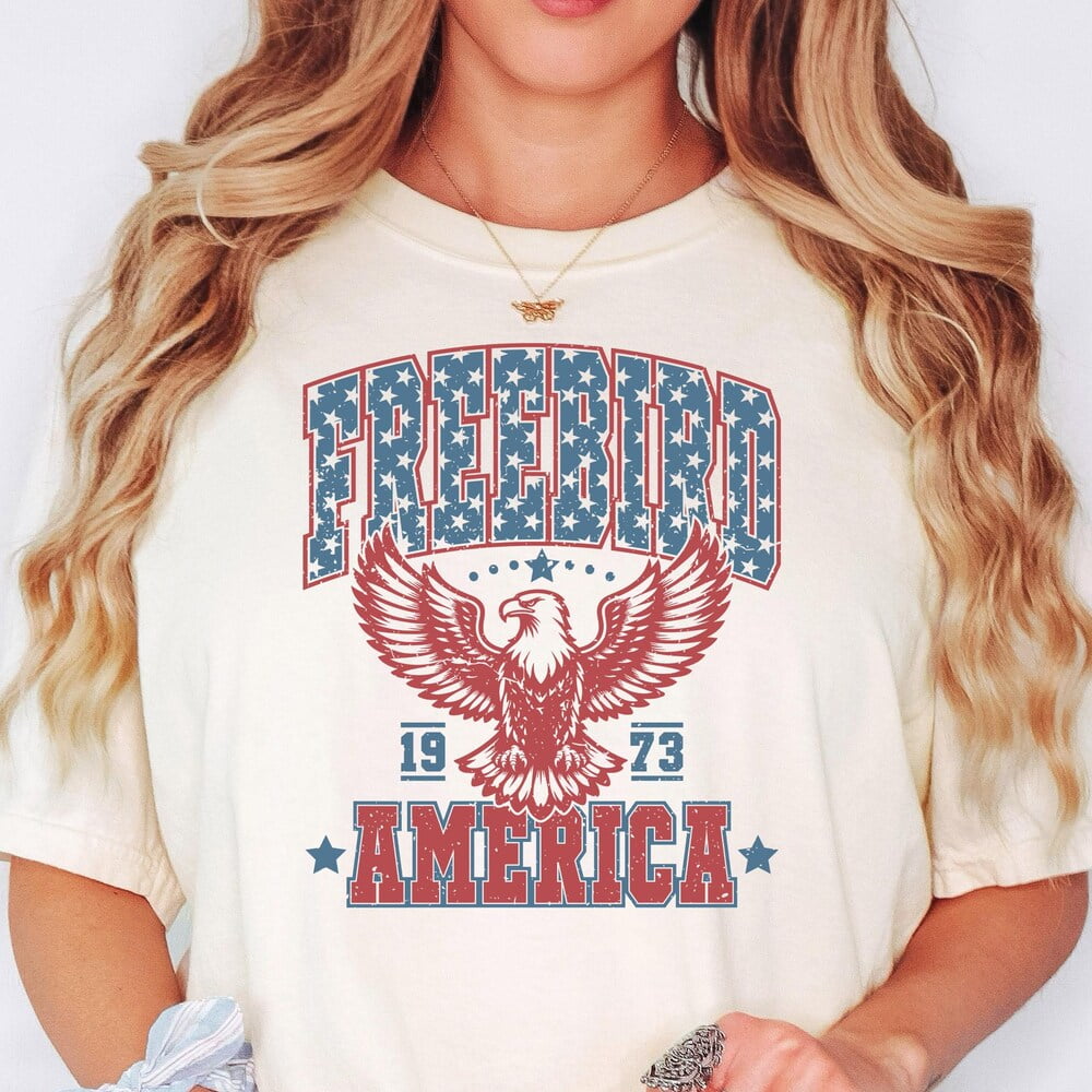Hot Trending QUNHSHIRT Free Bird America 1973 Shirt, Freebird Tee ...