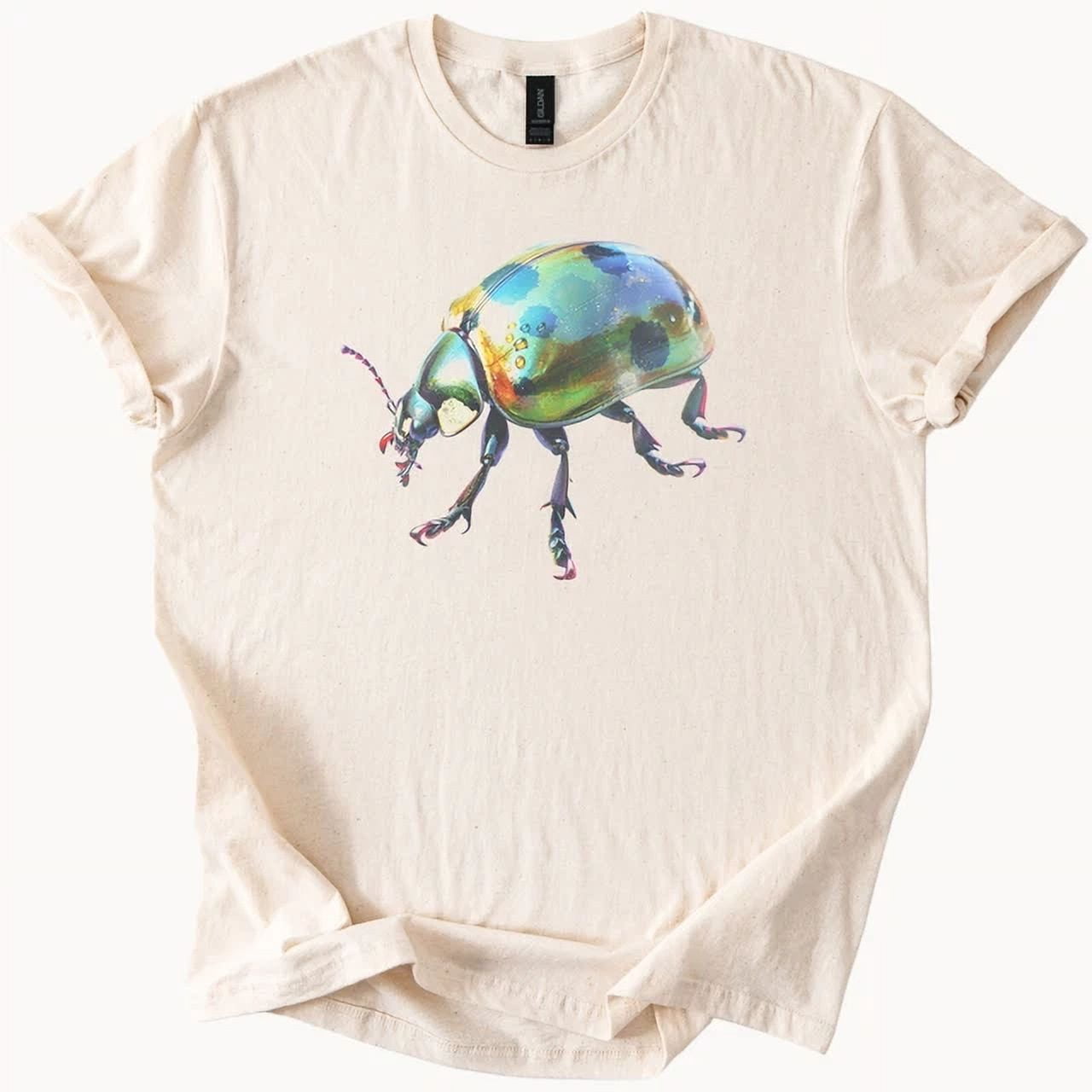 Hot Trending Rainbow Beetle Graphic T Shirt Colorful Insect Nature Bug ...