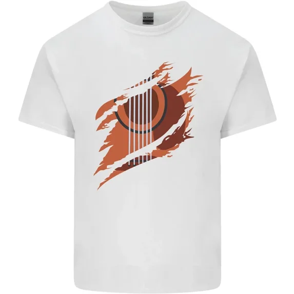 Hot Trending Ripped Torn Acoustic Guitar Music Funny T-Shirt Design ...