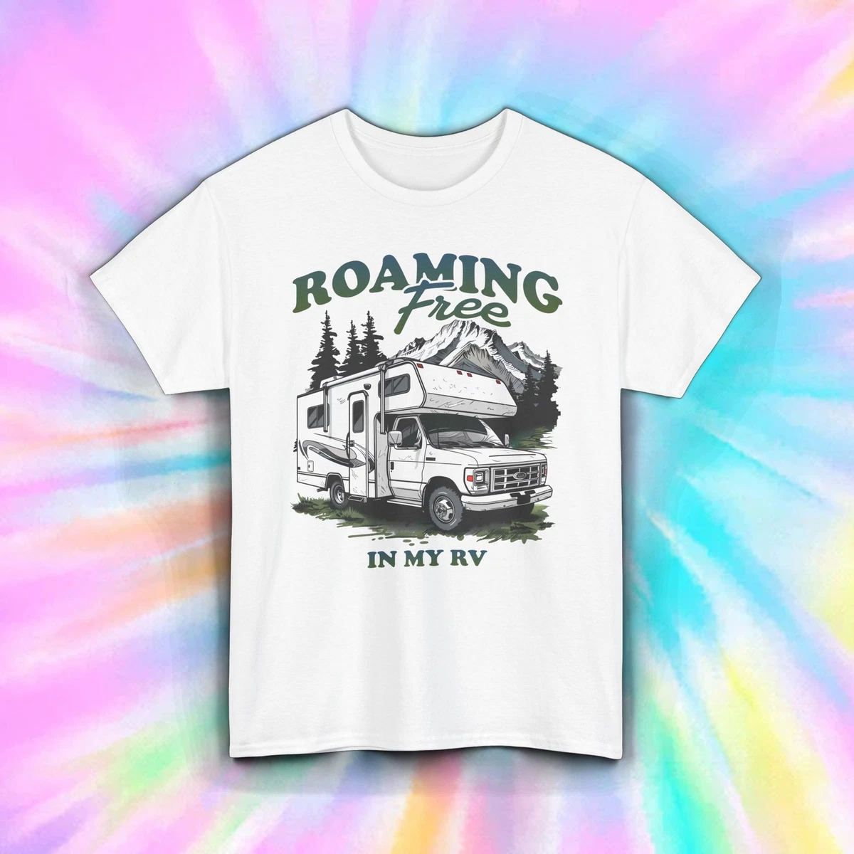 Hot Trending Roam Free RV Shirt Camp Adventure Motorhome Travel Nature ...