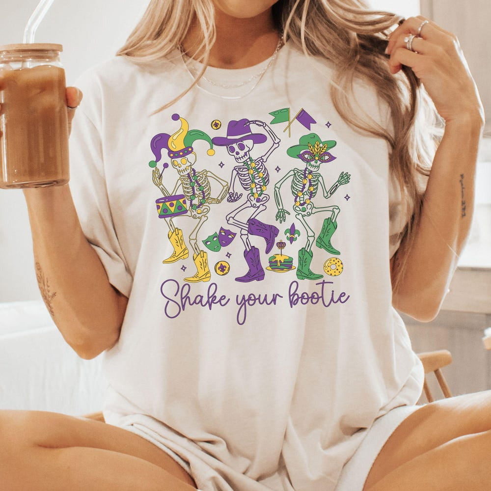 Hot Trending Shake your Bootie Mardi Gras Shirt Women Mardi Gras ...