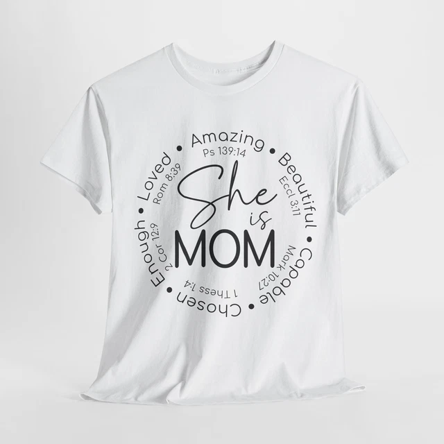 Hot Trending She Is Mom Circle Layout T-Shirt | Trendy Mother Tee ...