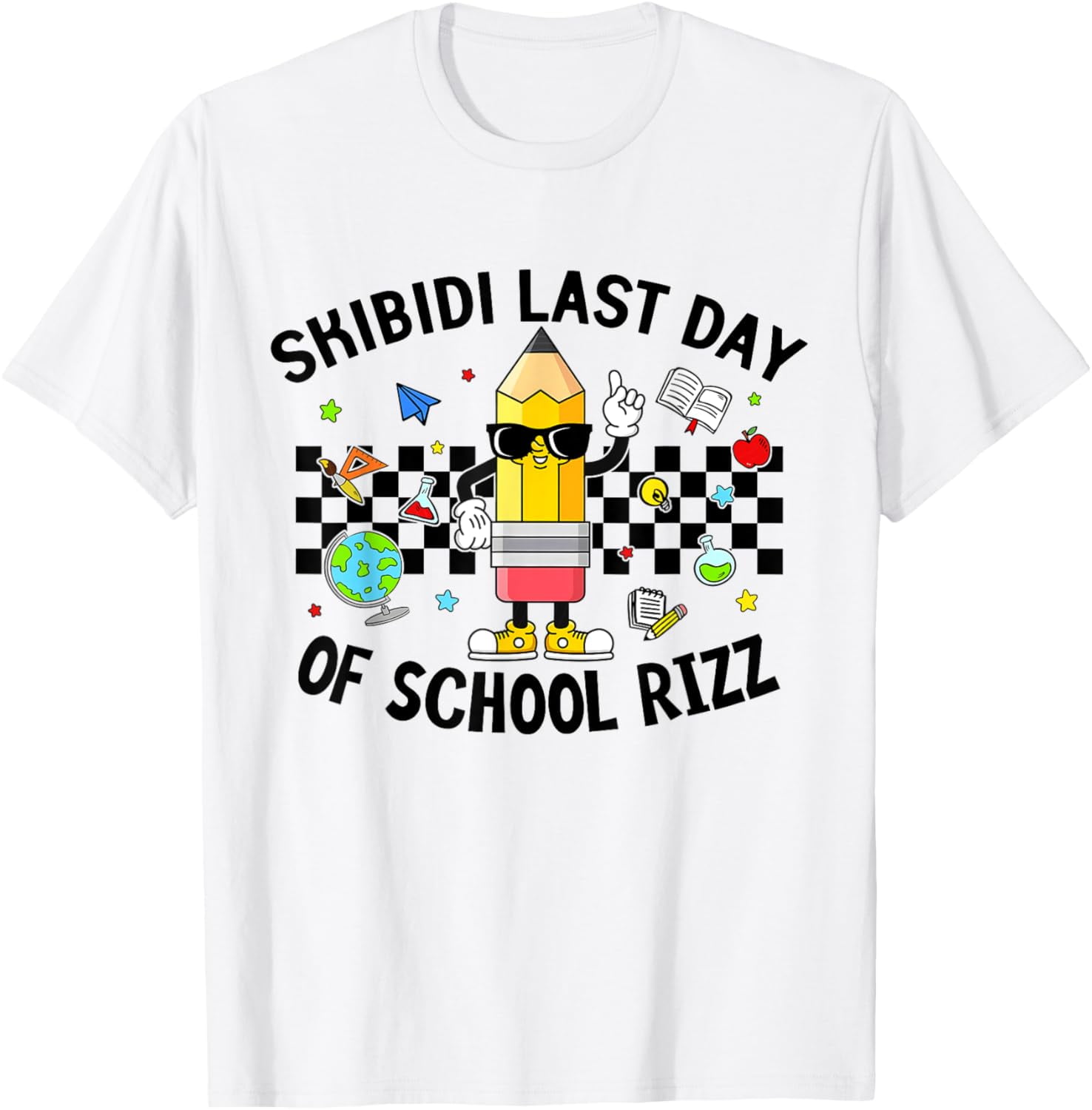 Hot Trending Skibidi Last Day Of School Rizz Teacher Student Vintage ...