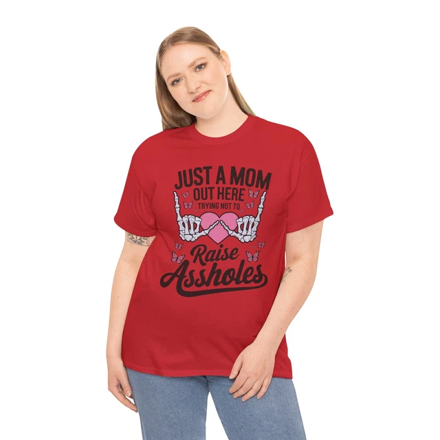 Hot Trending Subtle Humor T-Shirt - Understated & Witty Tee Just a Mom ...