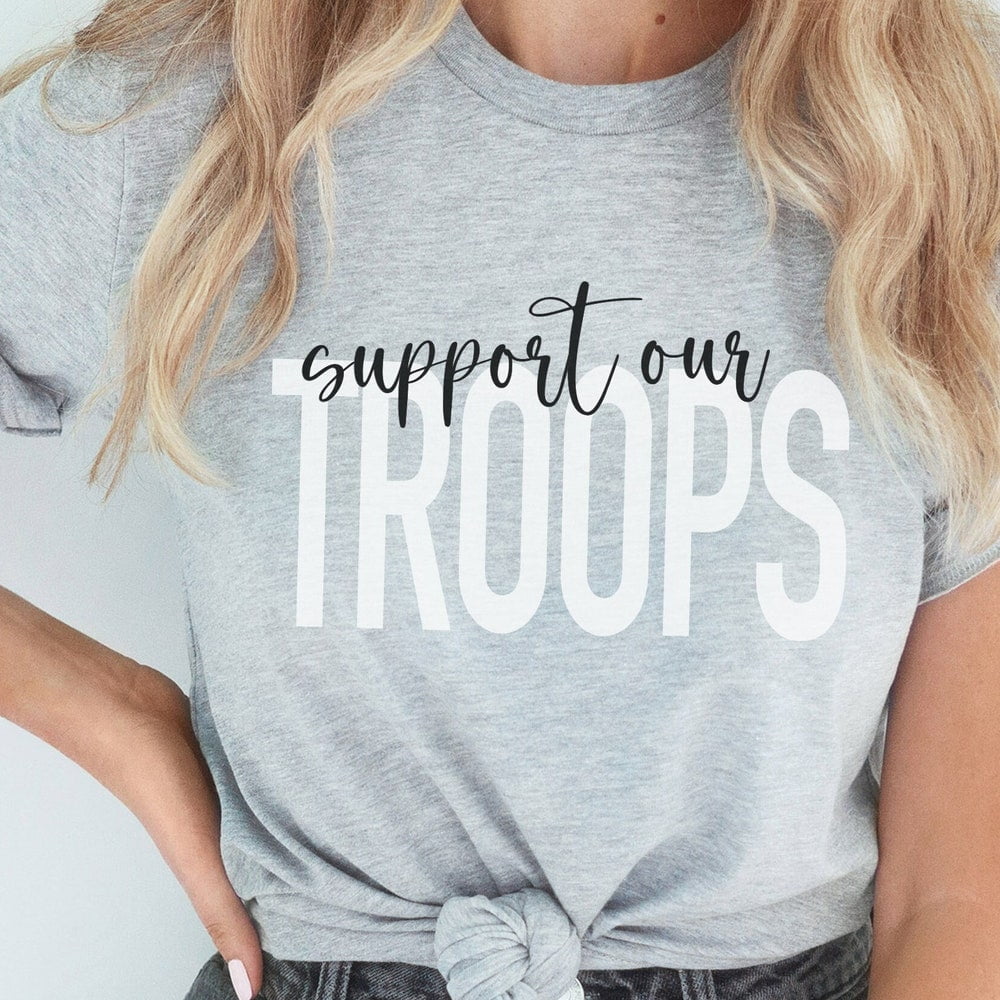 Hot Trending Support Our Troops, Military Mom Shirt, Military Mom Gift, Military Family Shirt ...
