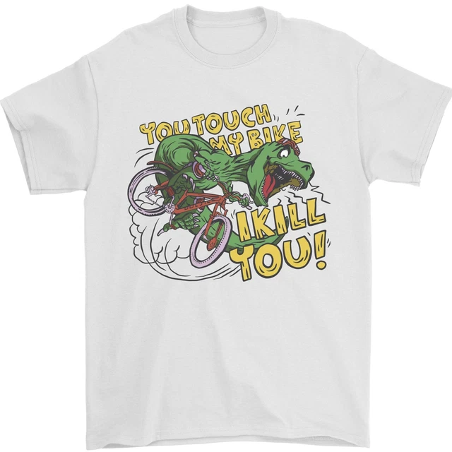 Hot Trending T-Rex Dinosaur Funny Cycling Cyclist T-Shirt Design ...