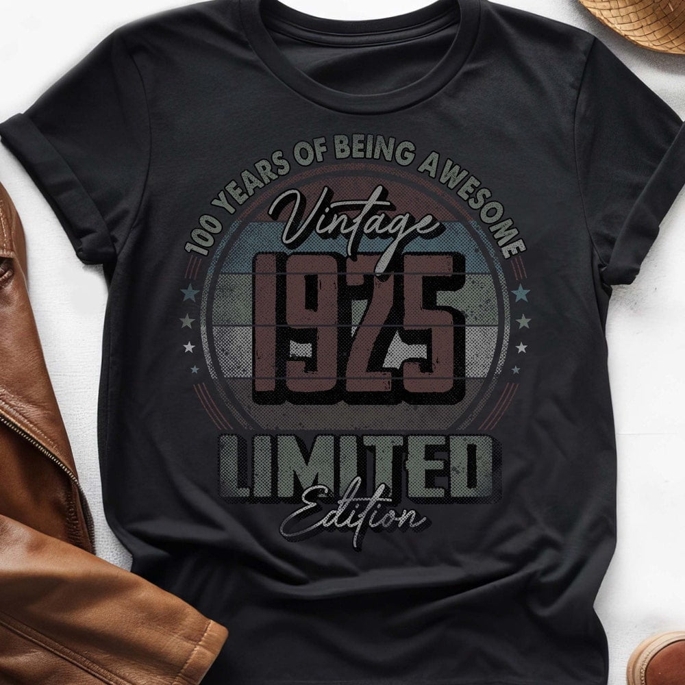 Hot Trending T-Shirt With 100 Years Of Being Awesome, Vintage 100Th ...