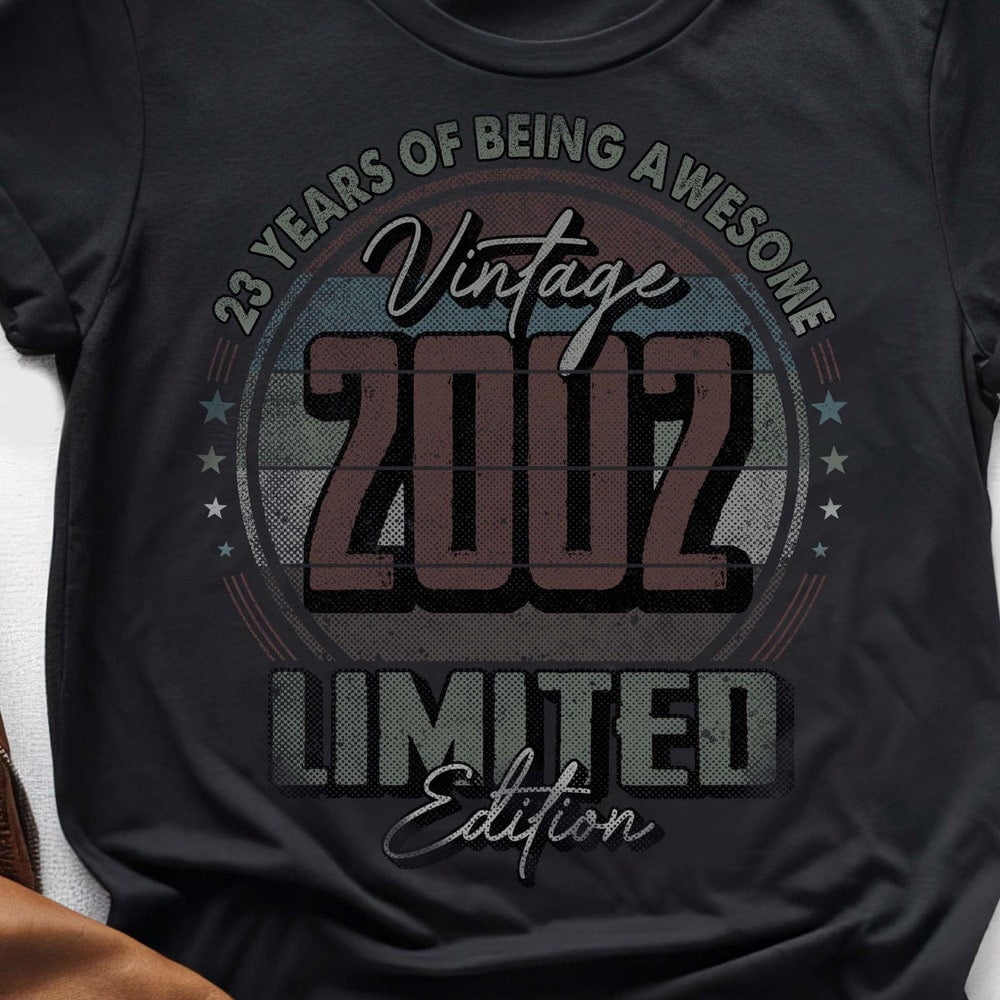 Hot Trending T-Shirt With 23 Years Of Being Awesome, Vintage 23Rd ...