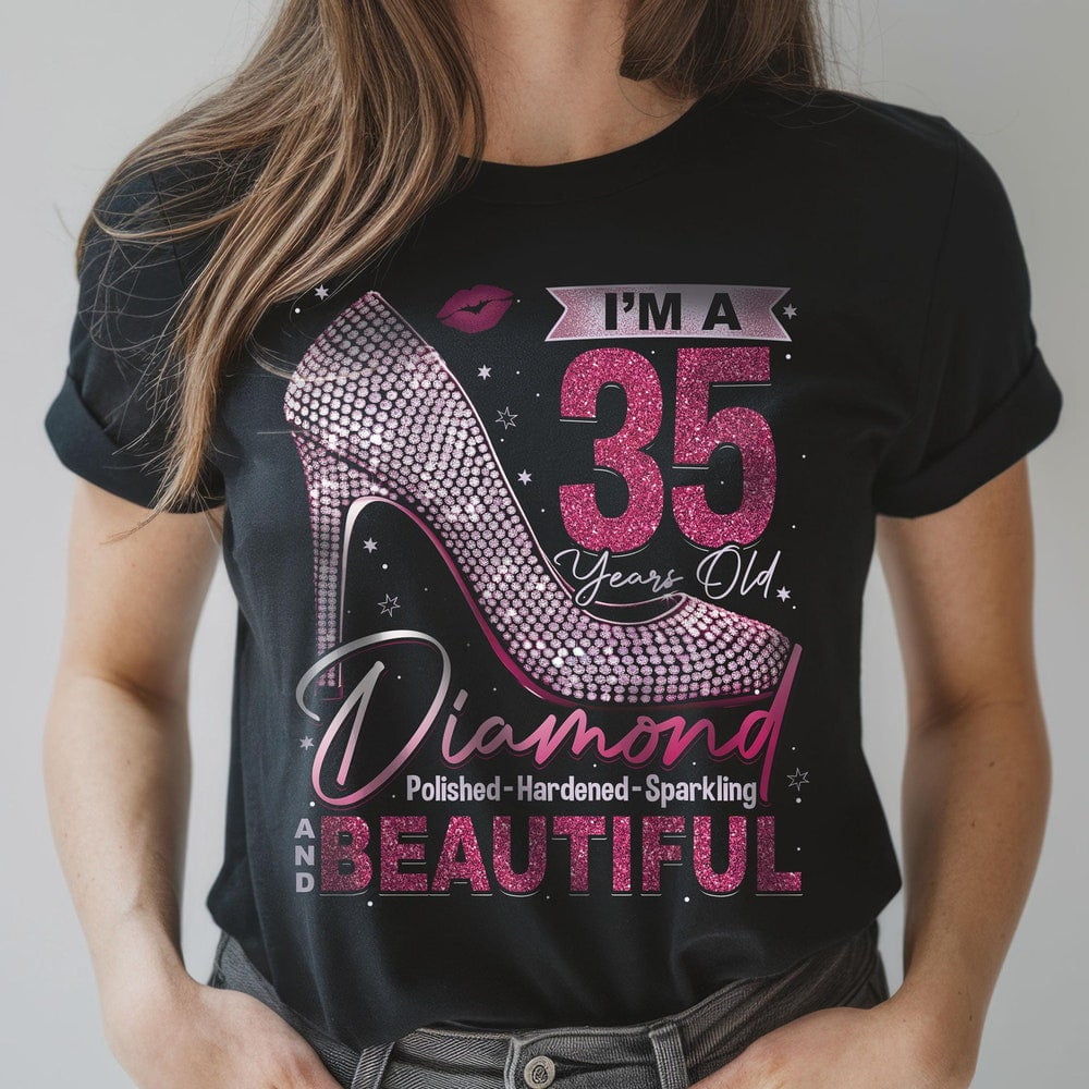 Hot Trending T-Shirt With 35Th Birthday Shirt, 35Th Birthday Shirt, 35Th Birthday Shirt For Her ...