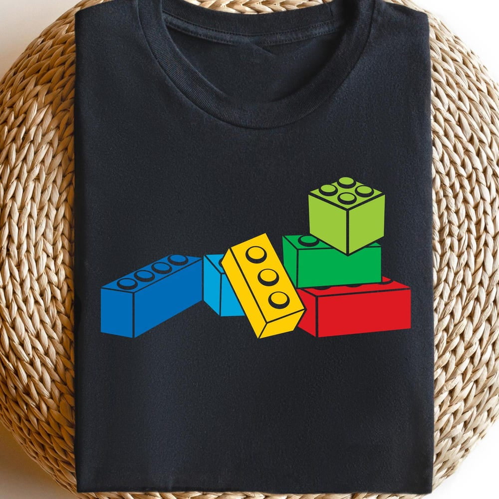 Hot Trending T-Shirt With Building Bricks Tshirt, Building Blocks ...