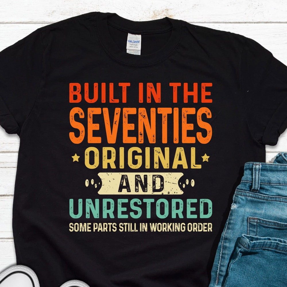Hot Trending T-Shirt With Built In The Seventies Tshirt| 50Th Birthday ...