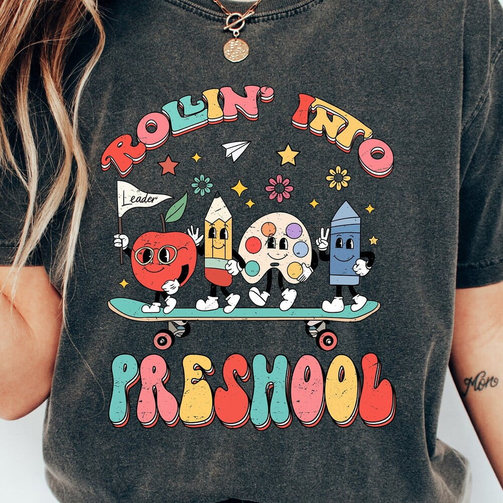 Hot Trending T-Shirt With Happy First Day Of School, Rollin Into ...