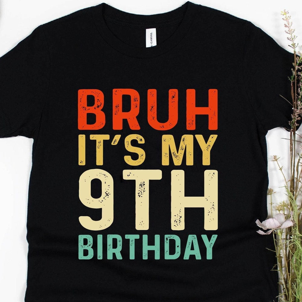 Hot Trending T-Shirt With Ninth Birthday Shirt, 9Th Birthday Shirt ...