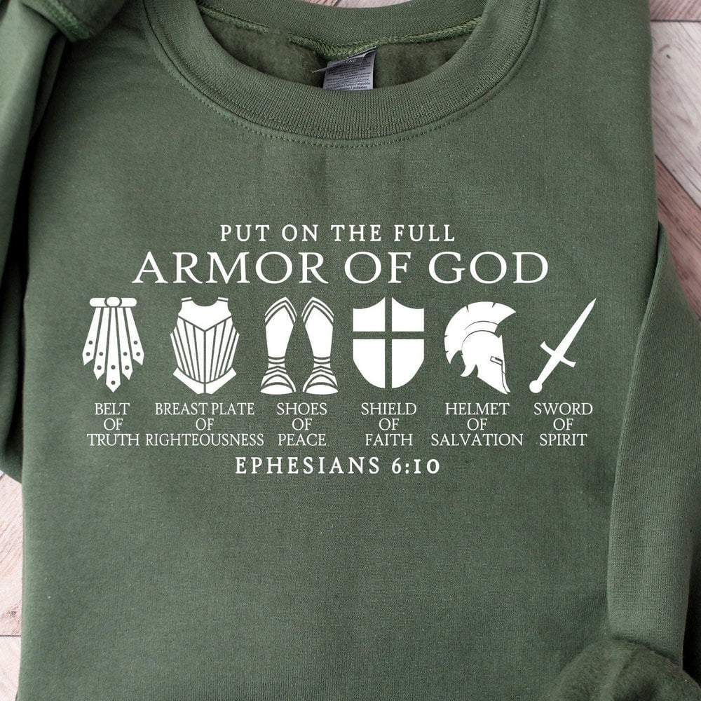 Hot Trending T-Shirt With Put On The Full Armor Of God, Christian Gifts ...