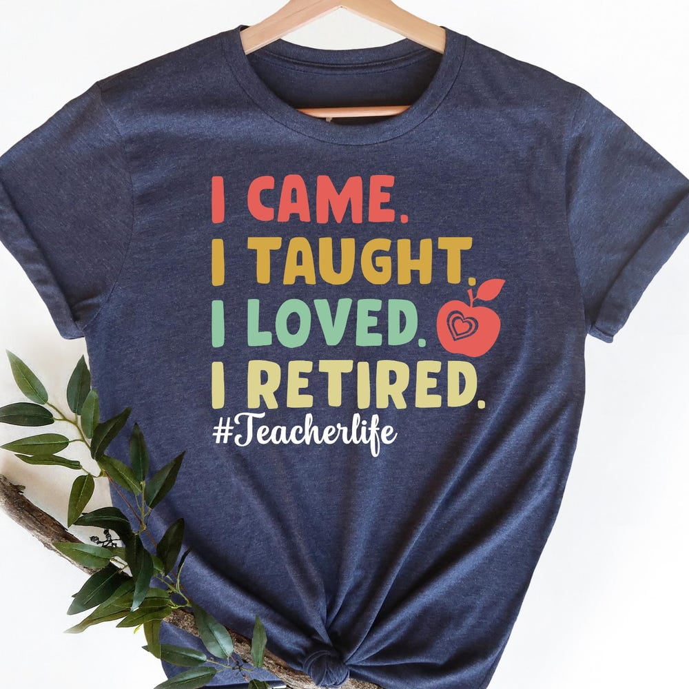 Hot Trending T-Shirt With Retired Teacher, Teacher Retirement, Retired ...