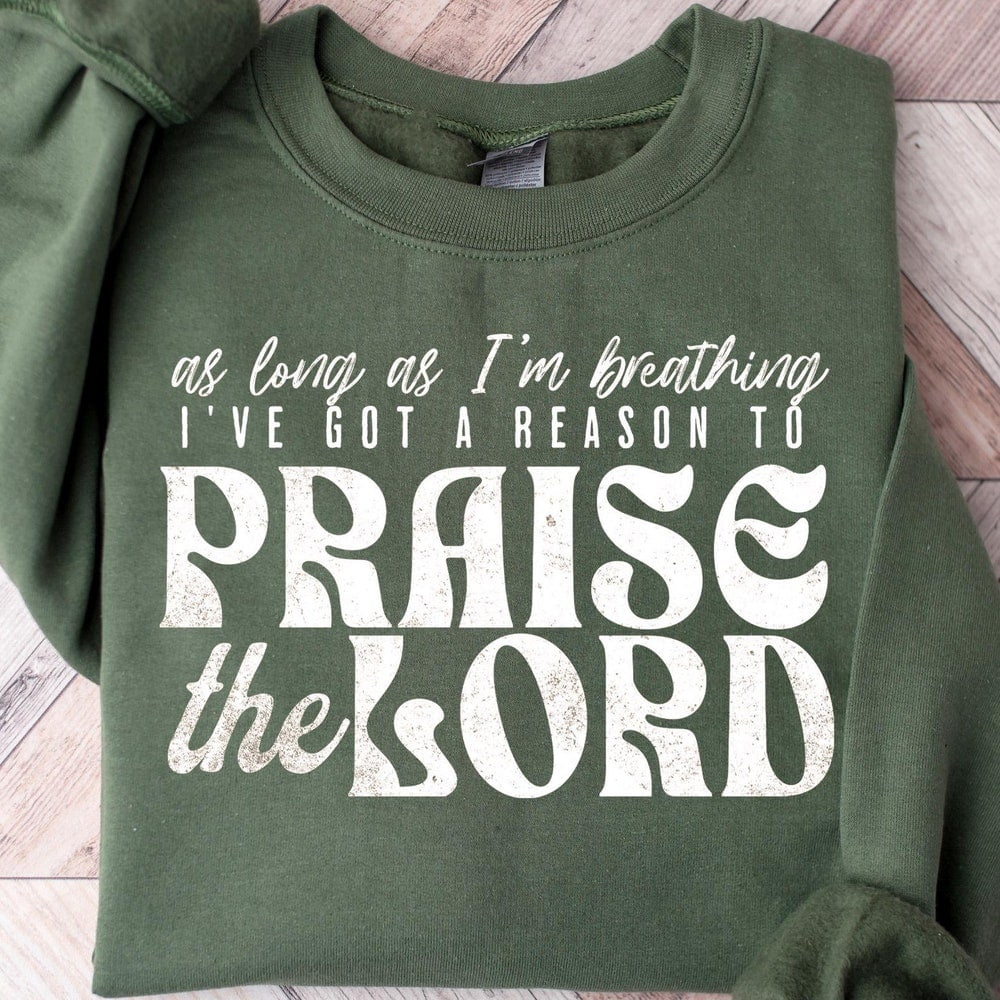 Hot Trending T-Shirt With Retro Christian, As Long As I'M Breathing I ...