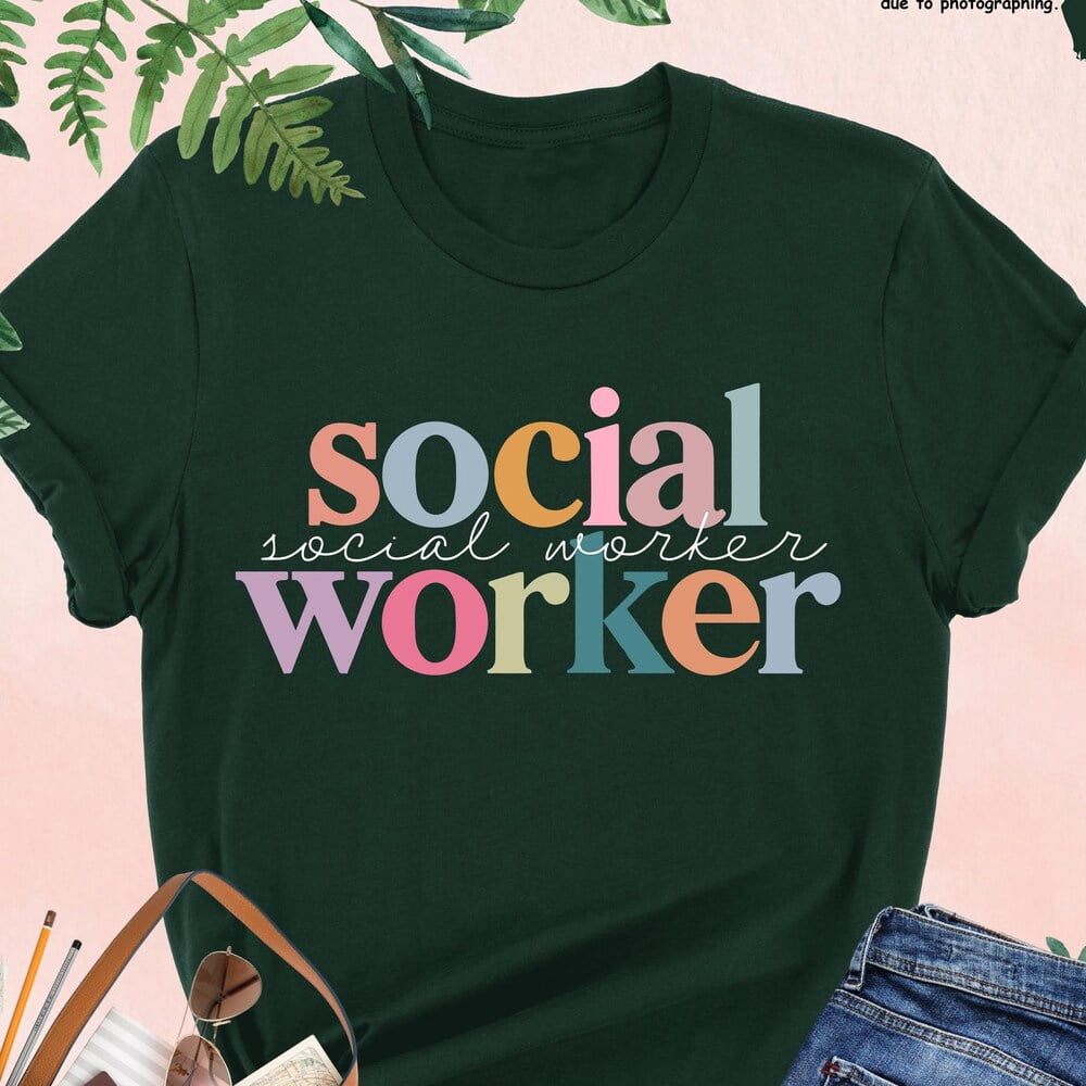 Hot Trending T-Shirt With Social Worker, Gift For Social Worker, School ...