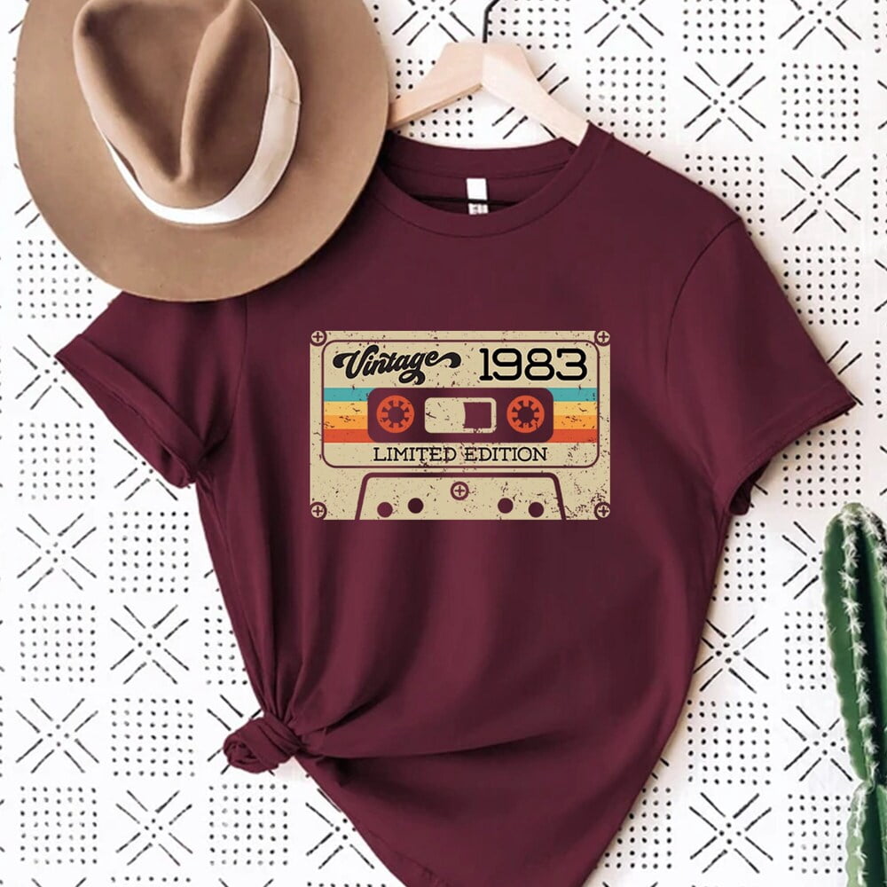 Hot Trending T-Shirt With Vintage 1983 Limited Edition Cassette Shirt ...