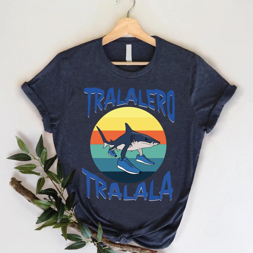 Hot Trending T-Shirt With Vintage Tralalero Tralala Funny Shark,Shark ...