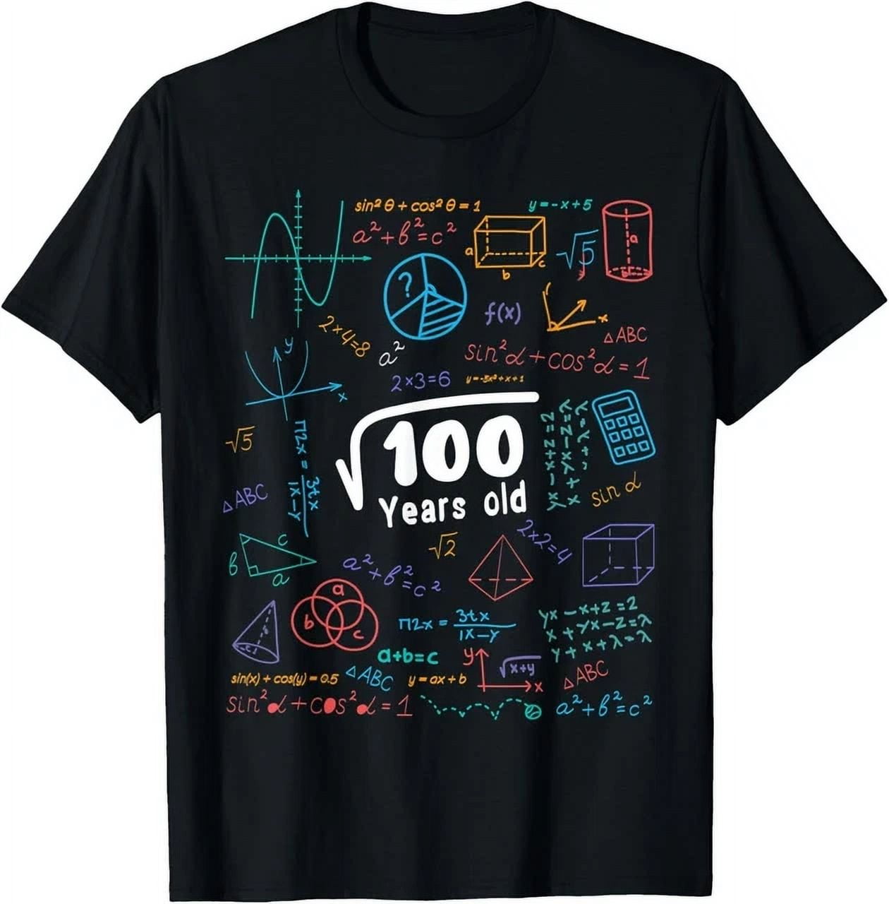 Hot Trending T-Shirt With 10 Year Old Kids 10Th Birthday Gift Math Square Root Of 100 Design ...