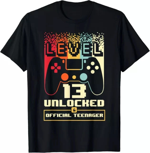 Hot Trending T-Shirt With 13Th Birthday Gift Boys Level 13 Unlocked ...