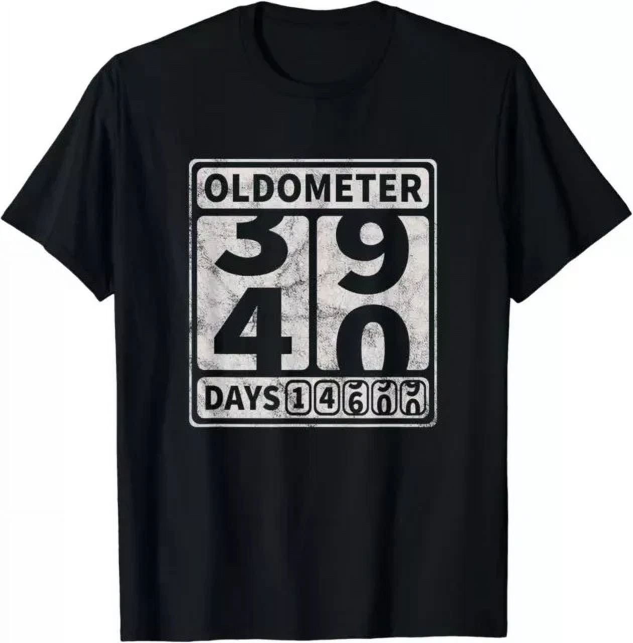 Hot Trending T-Shirt With 40Th Birthday Gift Funny Oldometer 39-40 ...