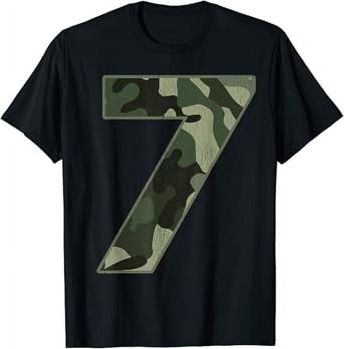 Hot Trending T-Shirt With 7Th Birthday Army Birthday Party 7 Years Old ...